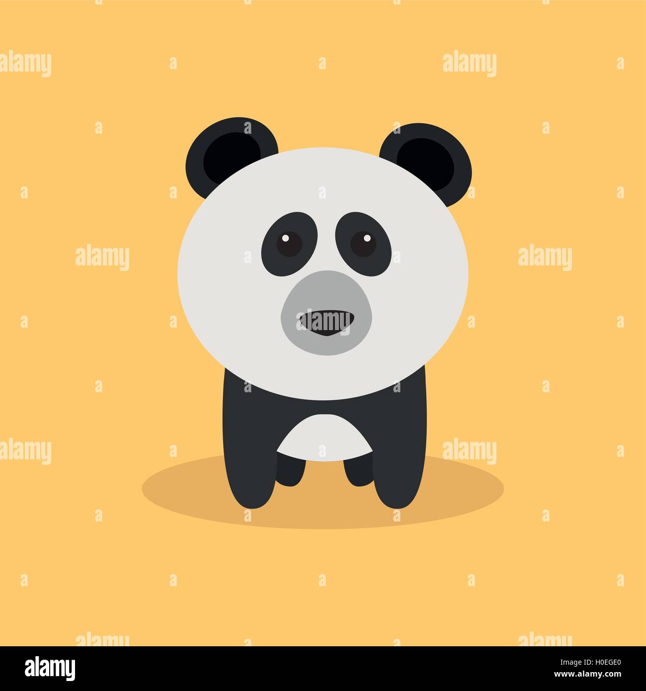 Cute Cartoon Panda Stock Vector Image & Art - Alamy