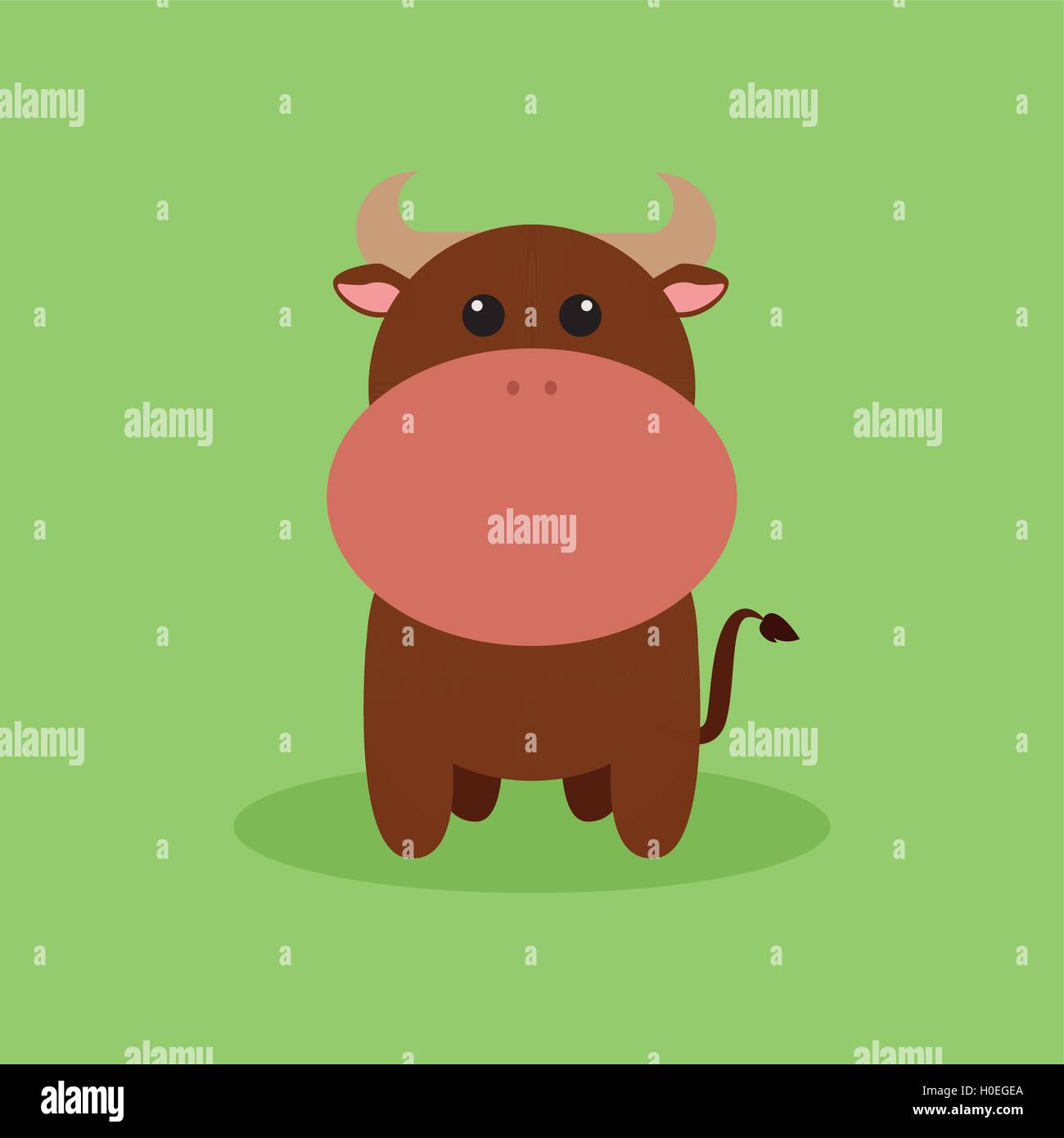Africa bull bull bird Stock Vector Images - Alamy
