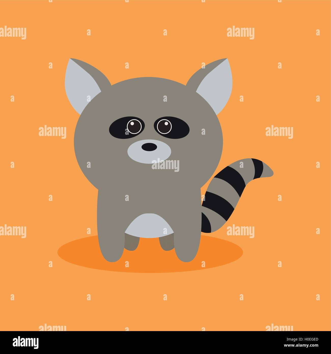 Cute Cartoon raccoon Stock Vector Image & Art - Alamy