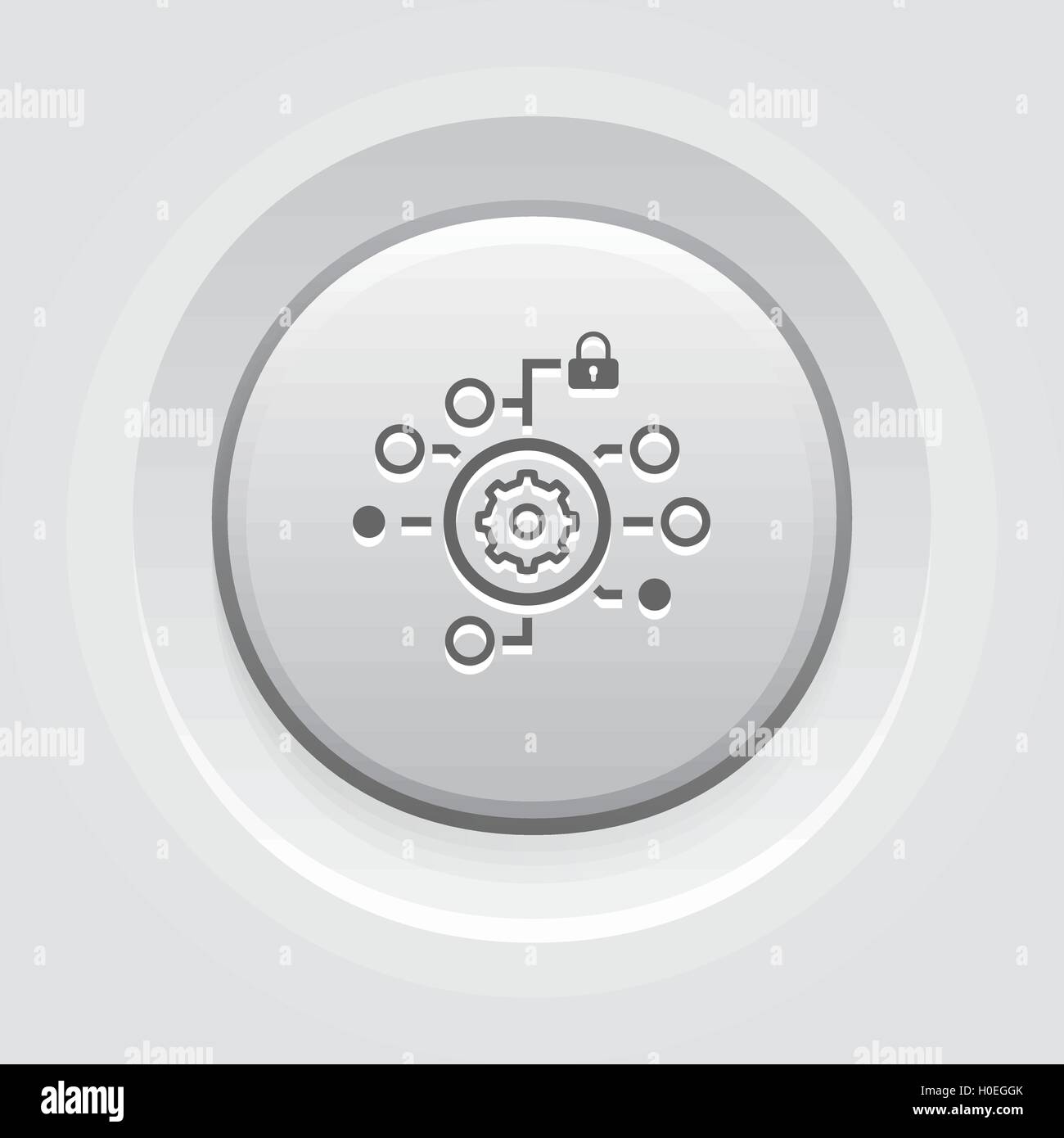 Grey button private security hi-res stock photography and images - Alamy