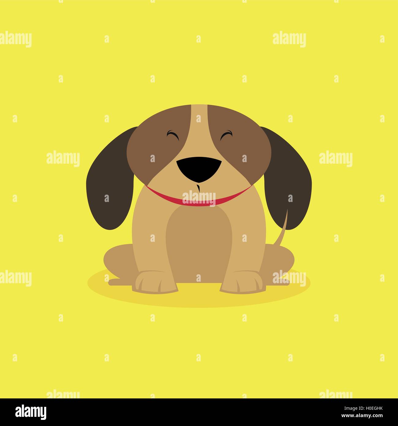 Cute Cartoon Dog Stock Vector Image & Art - Alamy