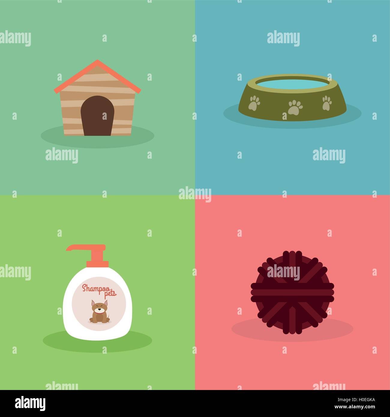 Pet shop objects Stock Vector Image & Art - Alamy