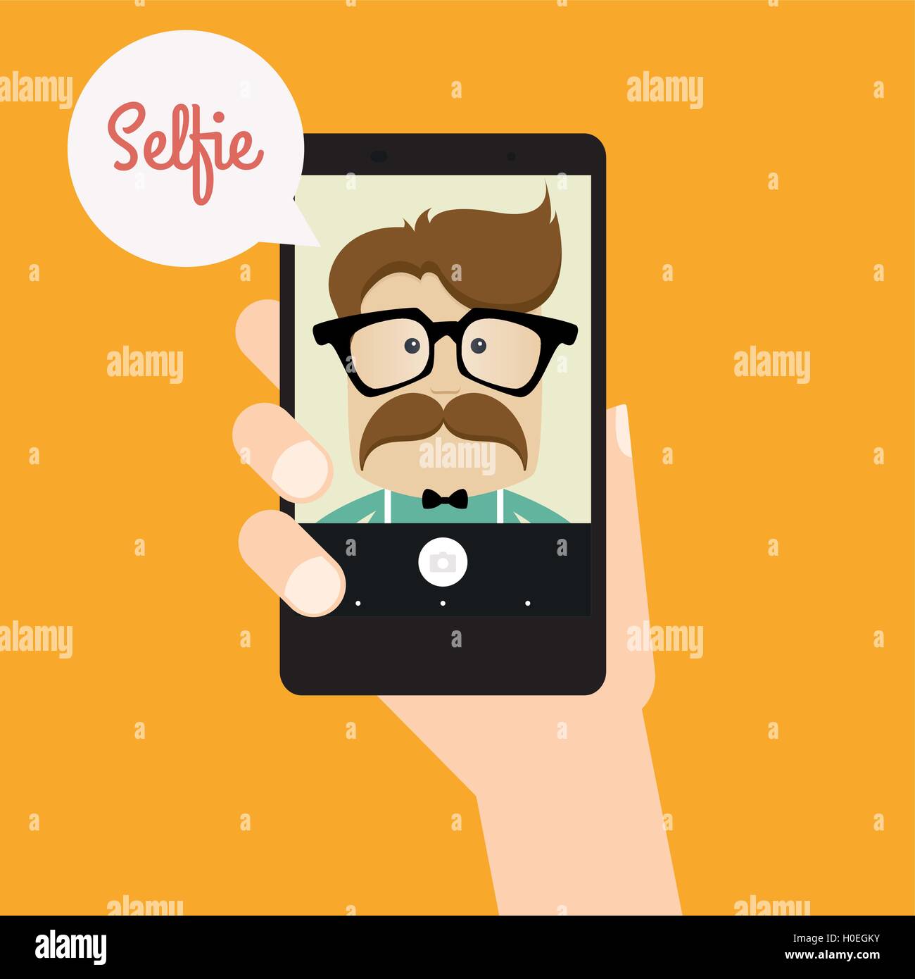 Cute Selfie background Stock Vector Image & Art - Alamy