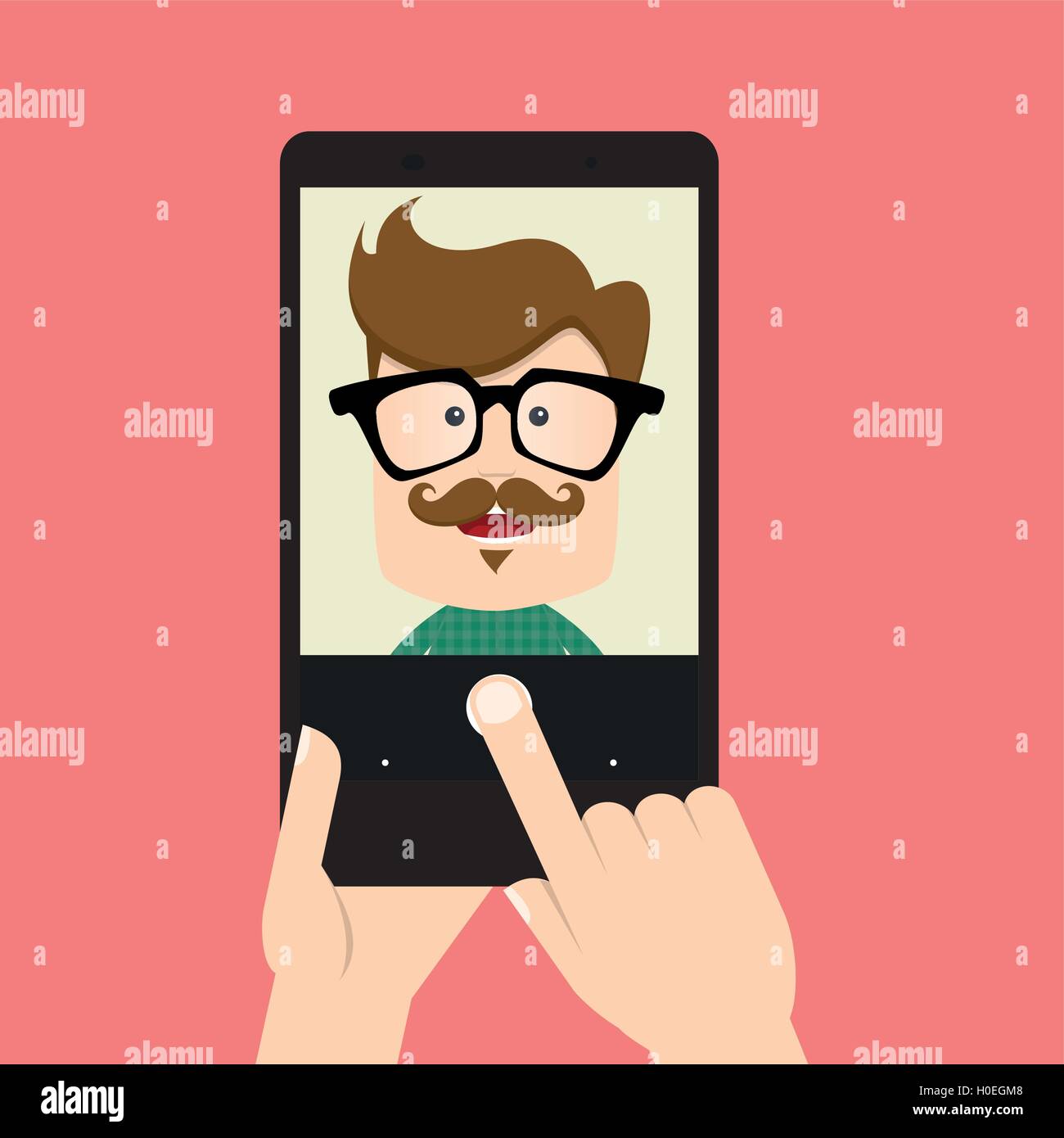 Cute Selfie background Stock Vector Image & Art - Alamy