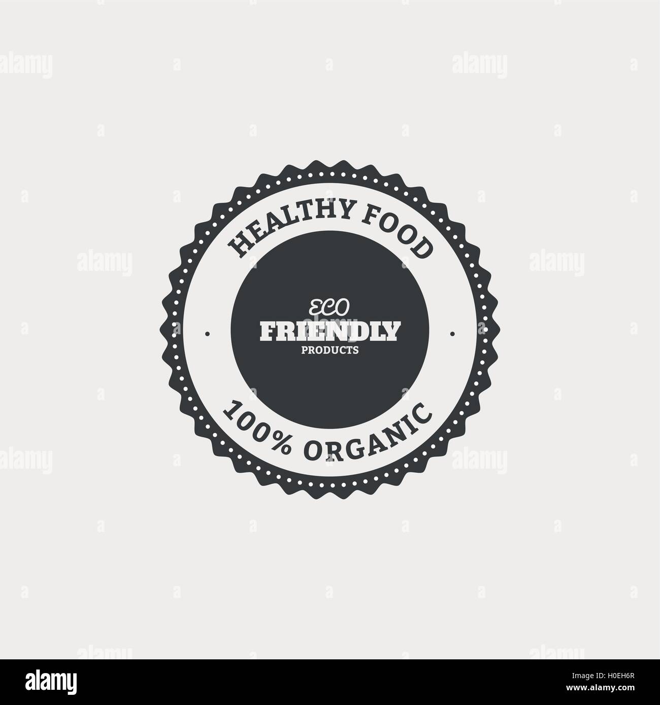 Organic food label Stock Vector Image & Art - Alamy