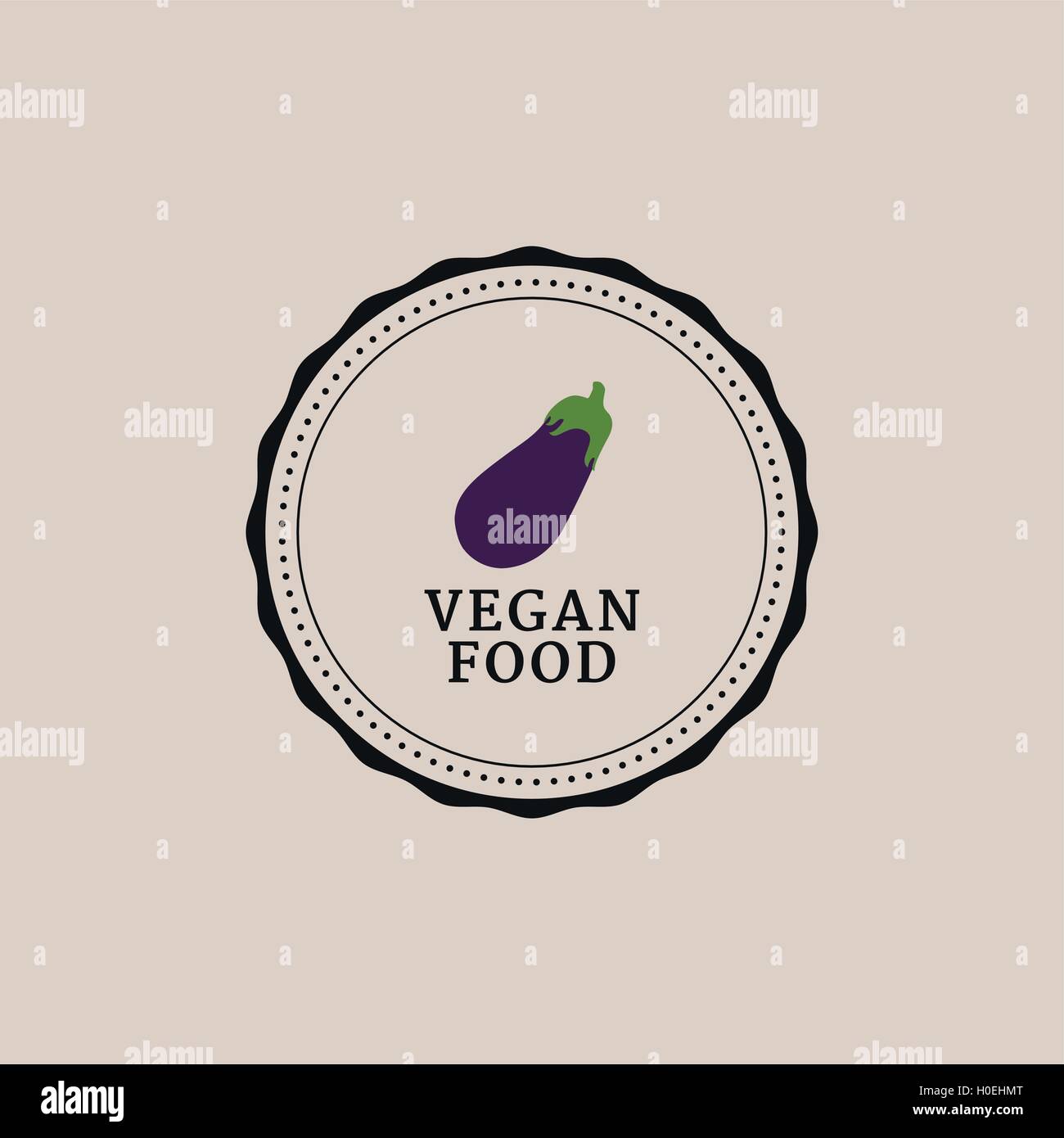 vegan food label Stock Vector Image & Art - Alamy