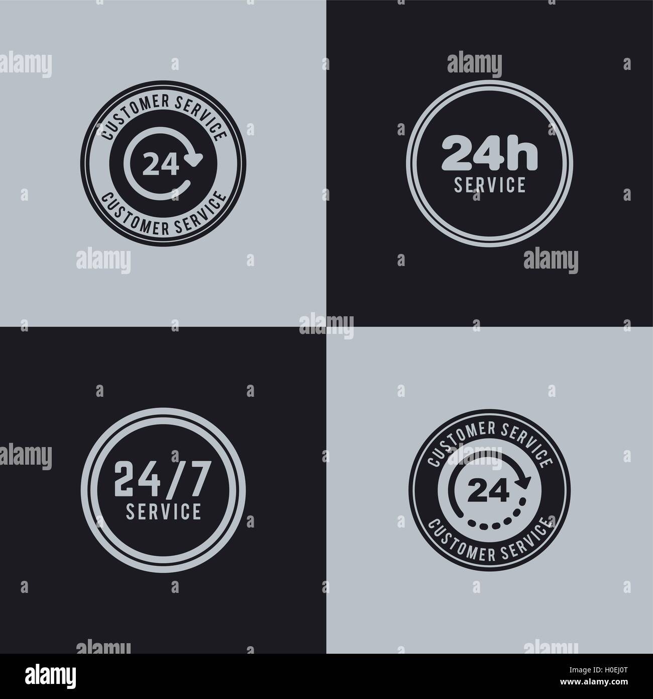 Delivery Service Labels Stock Vector Image & Art - Alamy