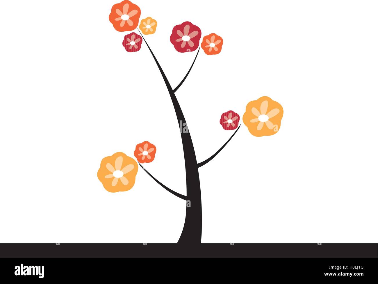 Abstract Cute Tree Stock Vector Image & Art - Alamy