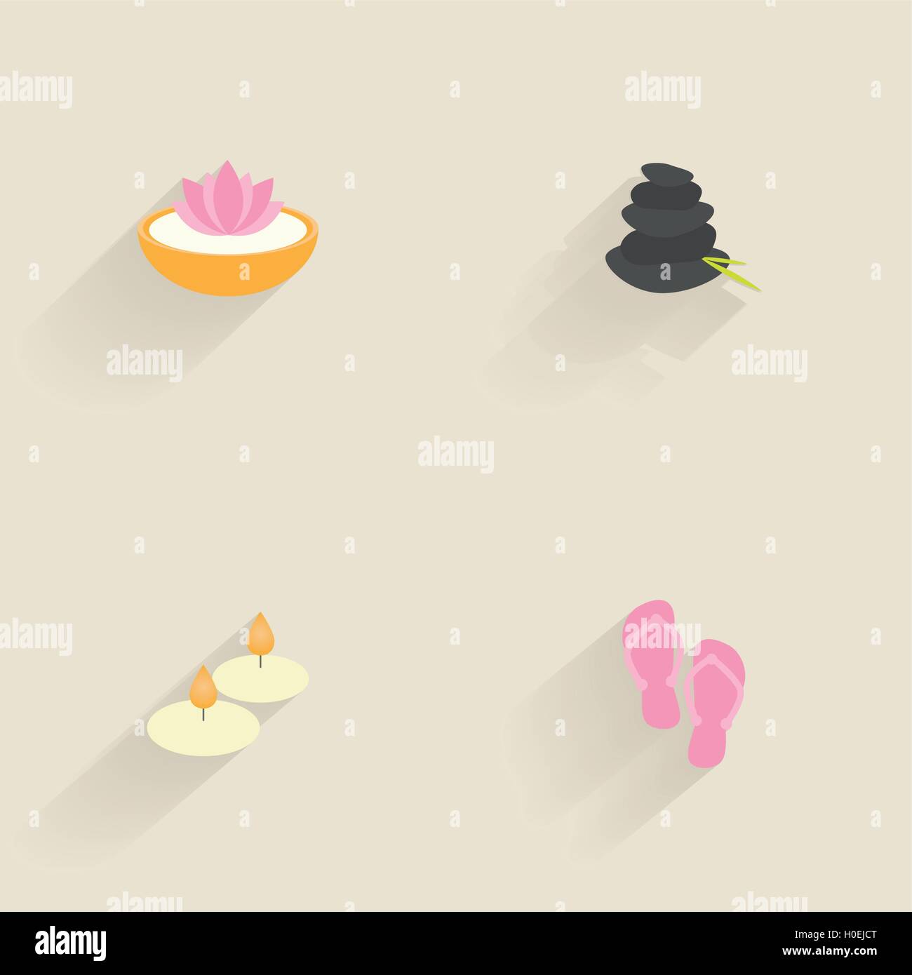 Abstract Spa Icons Stock Vector Image & Art - Alamy