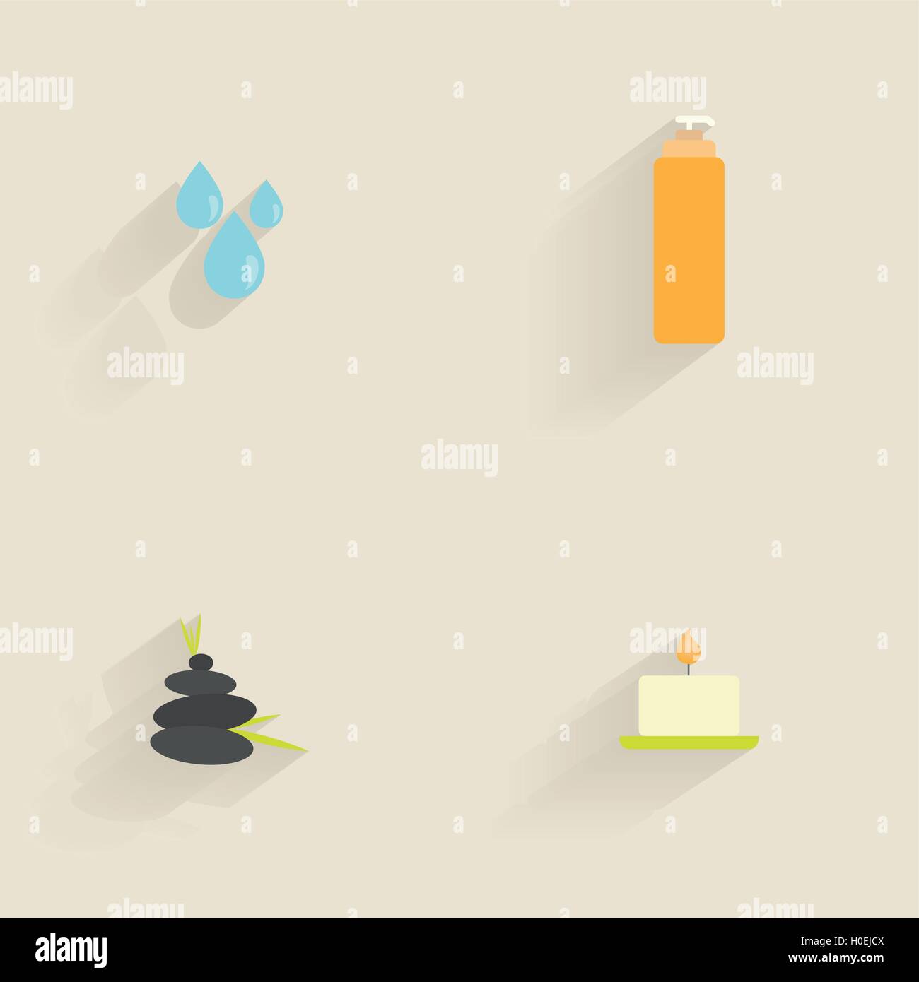 Abstract Spa Icons Stock Vector Image & Art - Alamy