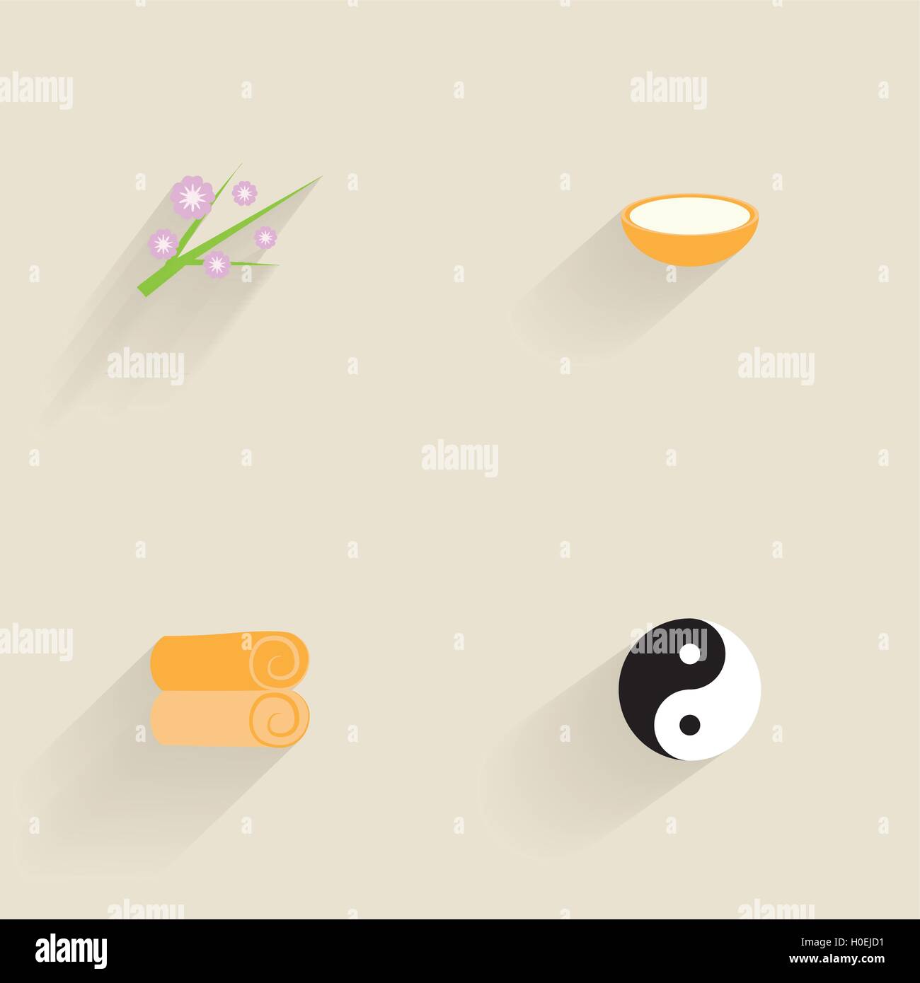 Abstract Spa Icons Stock Vector Image & Art - Alamy