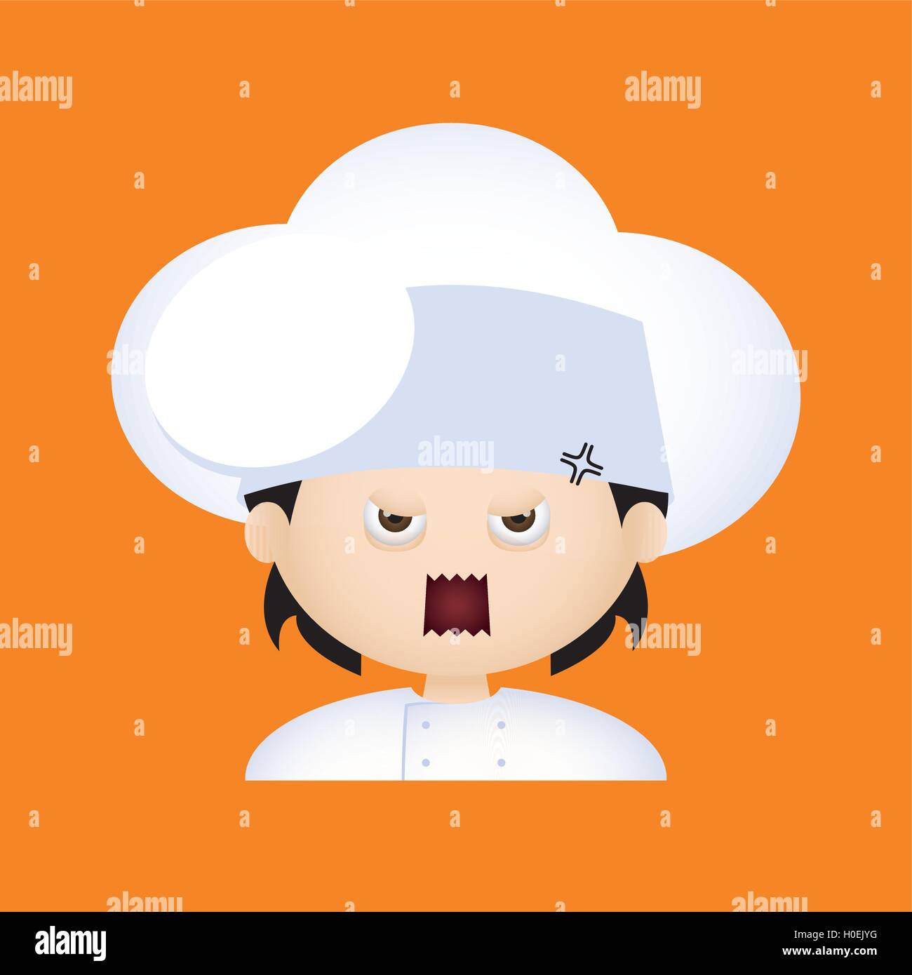 Chef Expression Face Stock Vector Image & Art - Alamy