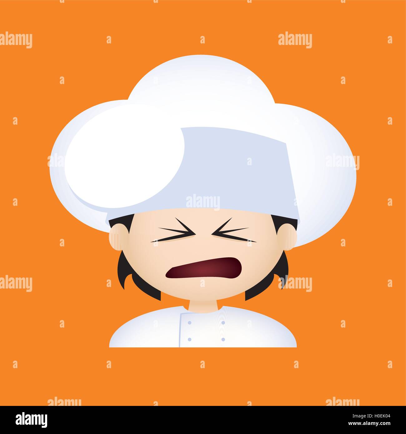 Chef Expression Face Stock Vector Image & Art - Alamy