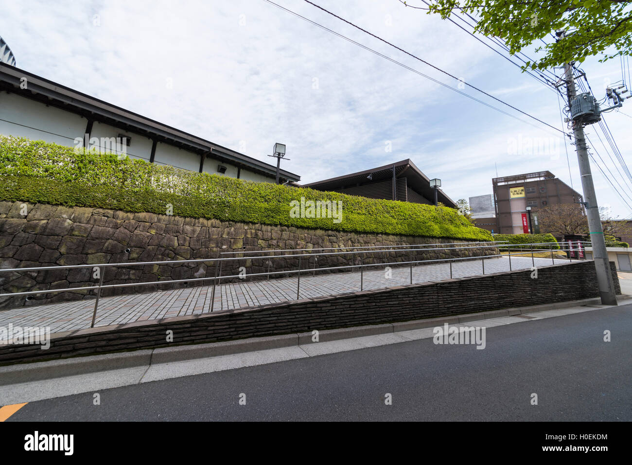 Slope at National Theatre of Japan, Chiyoda-Ku,Tokyo,Japan Stock Photo ...