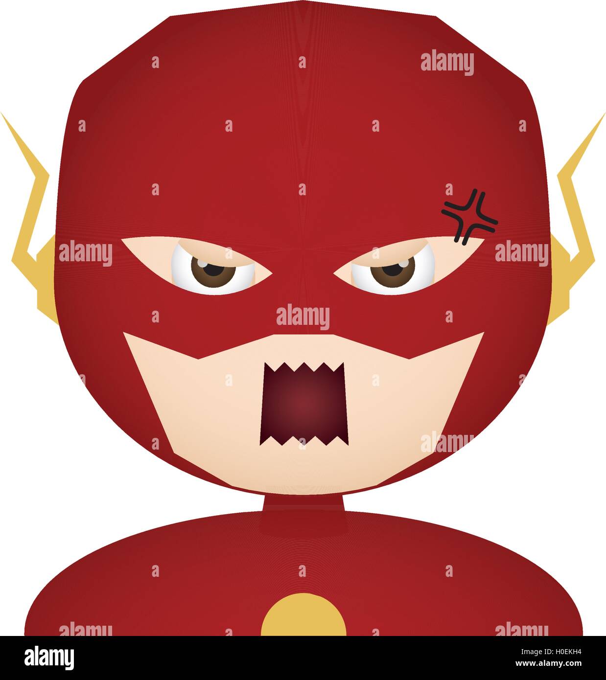 Costume Facial Expression Stock Vector Image & Art - Alamy