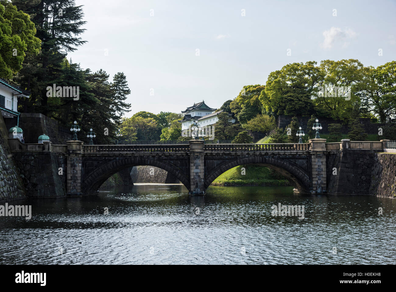 Nijubashi Bridge, Imperial Palace, Chiyoda-Ku,Tokyo,Japan Stock Photo ...