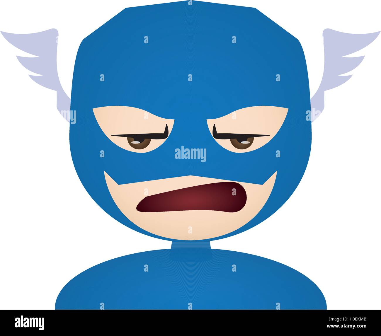 Costume Facial Expression Stock Vector Image & Art - Alamy