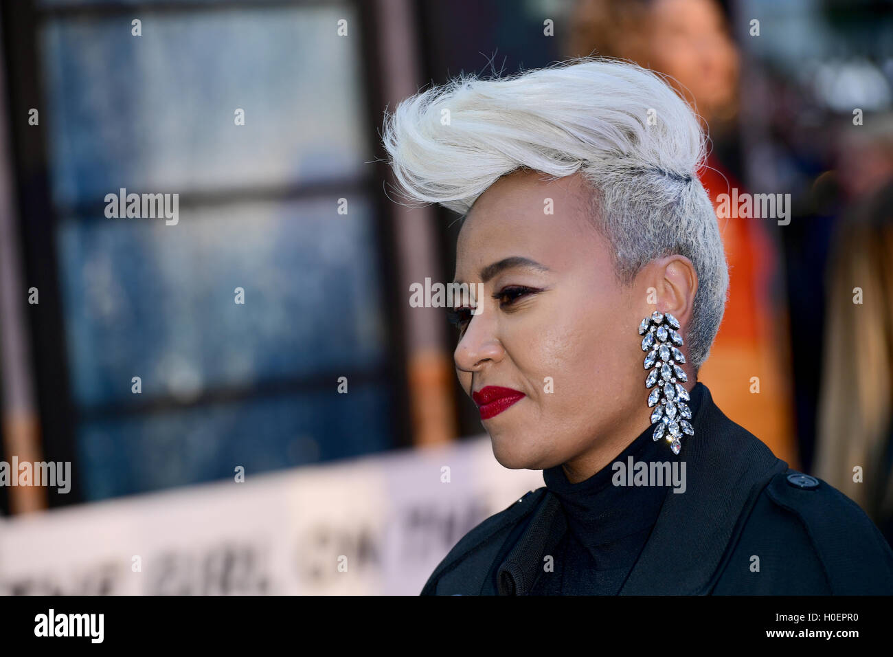 Emilie sande attending world premiere girl on train leicester square hi ...