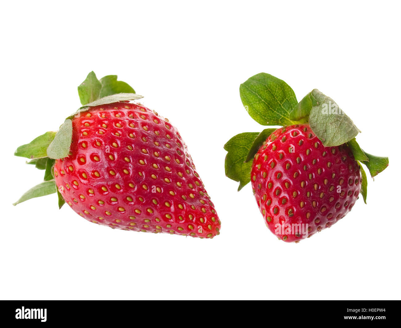Strawberry isolated on white background Stock Photo - Alamy