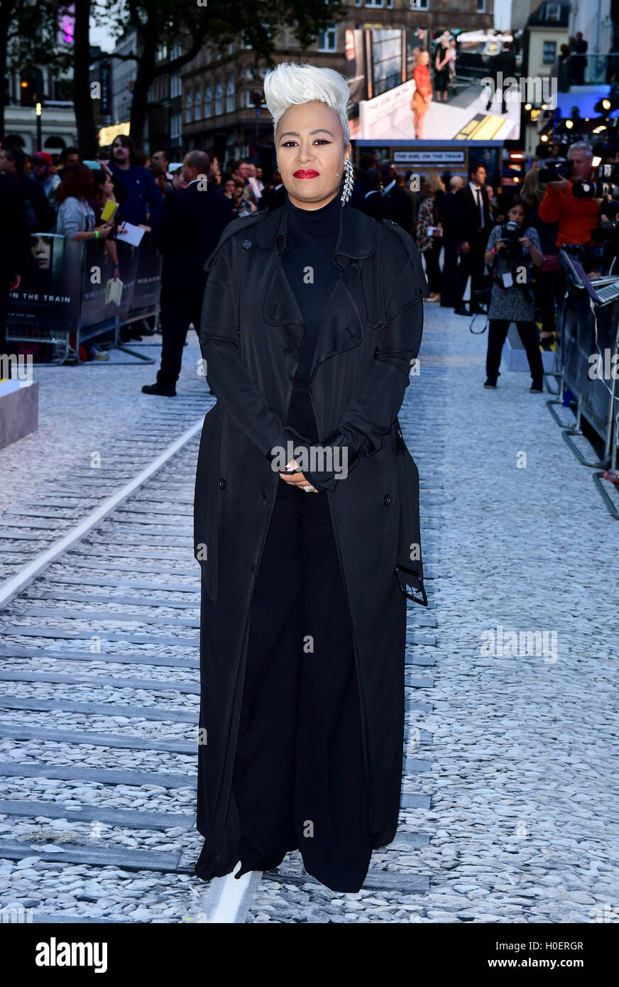 Emilie sande attending world premiere girl on train leicester square hi ...