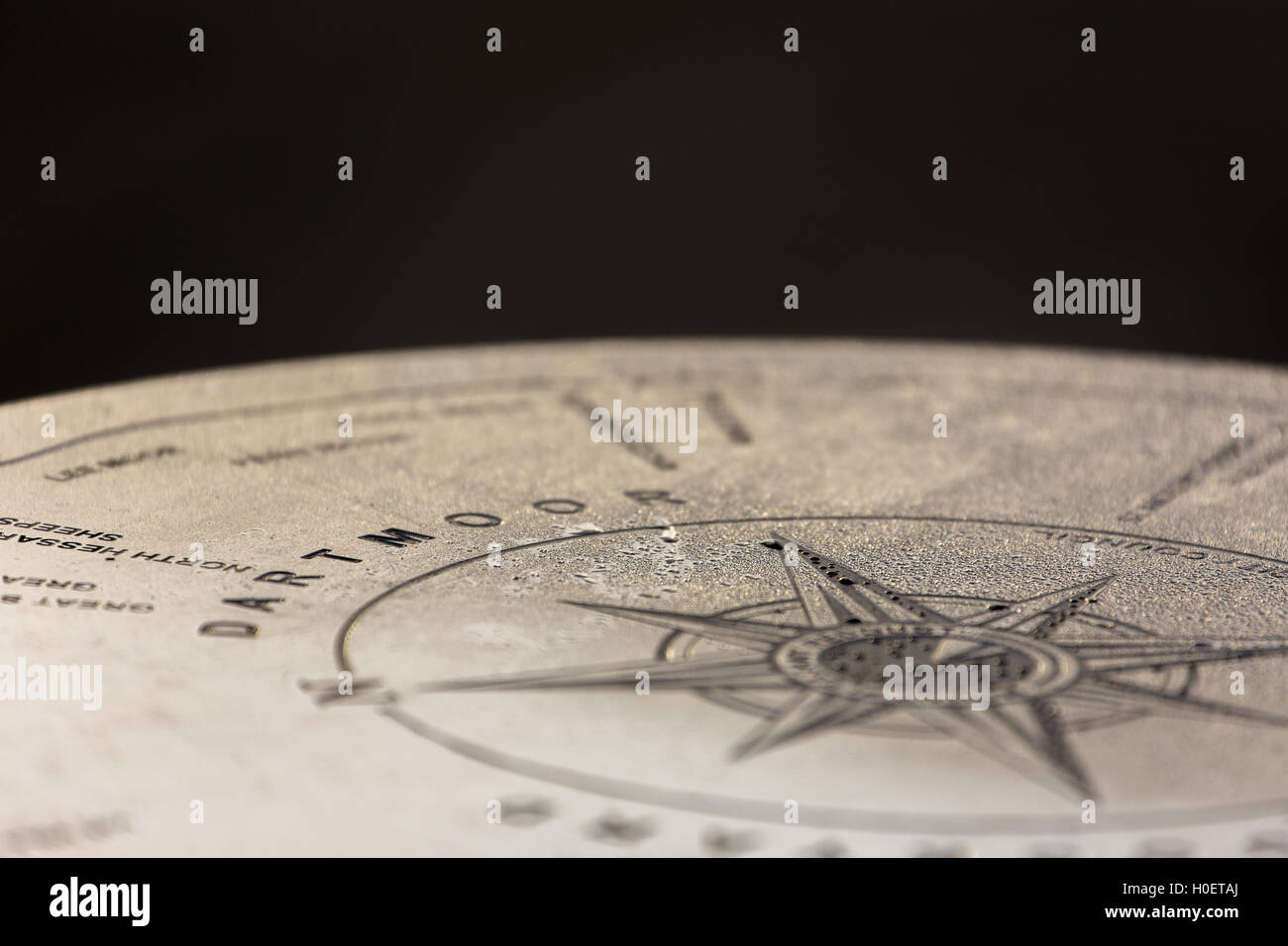 Compass point at the old redoubt at Blockhouse Park, Stoke, Plymouth ...