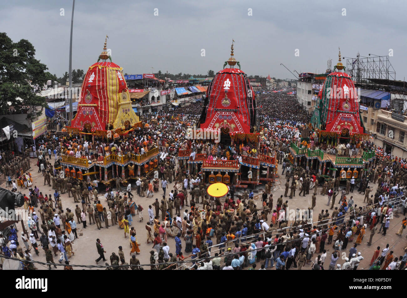 Puri, Odisha, India - July 3, 2011 : The chariots of Lord Jagannath ...