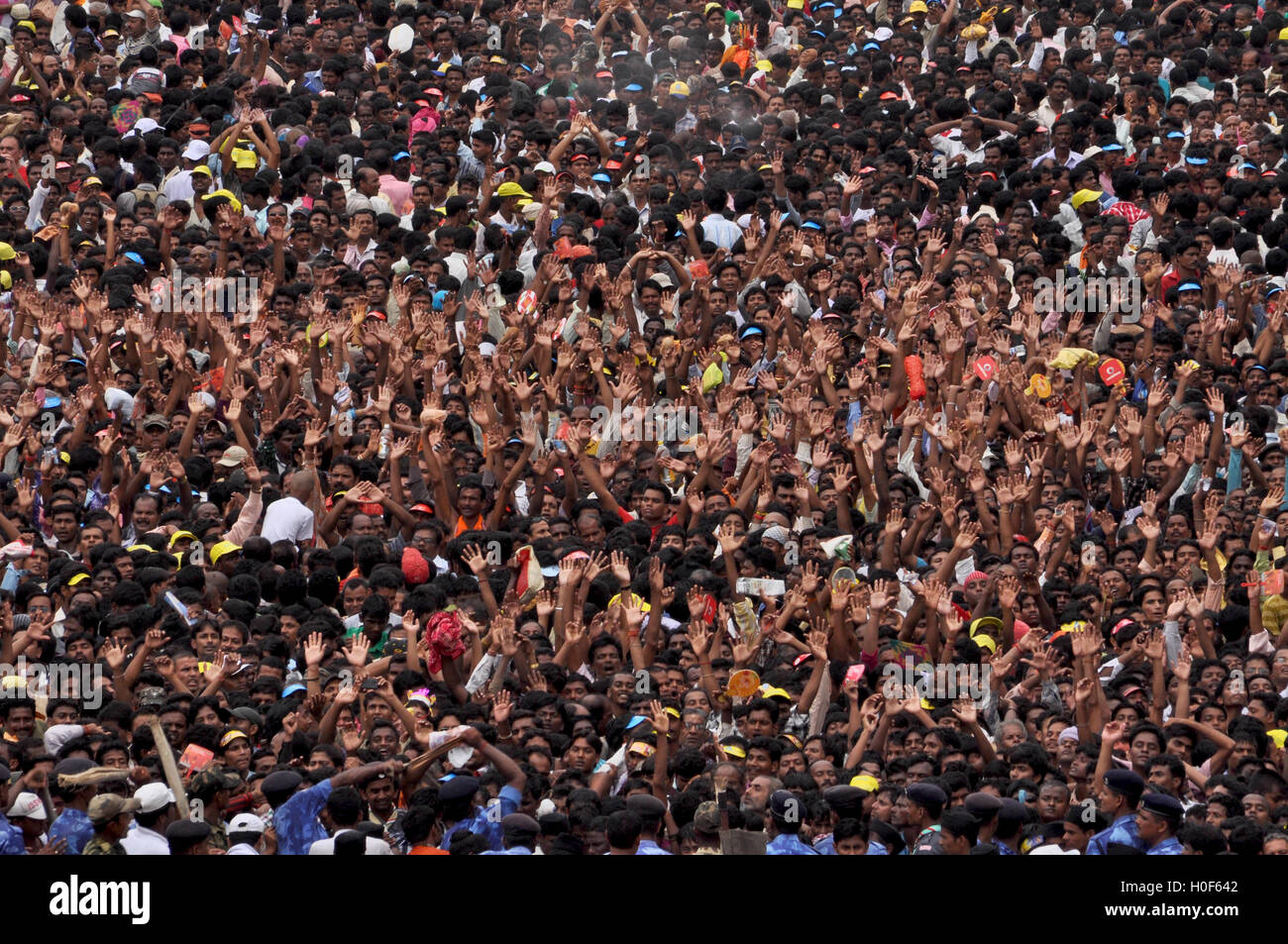 Puri, Odisha, India- July 3, 2011: Huge crowd of Devotees assembled on ...