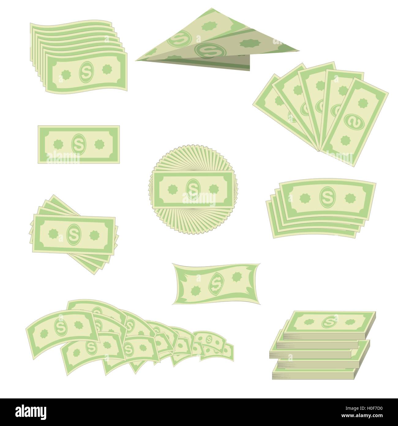 Denomination banknotes illustration Stock Vector Images - Alamy