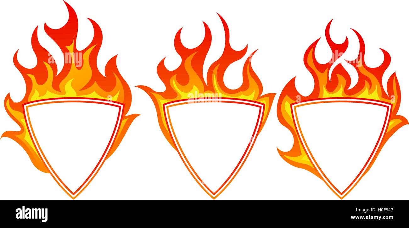 Burning shield hi-res stock photography and images - Alamy