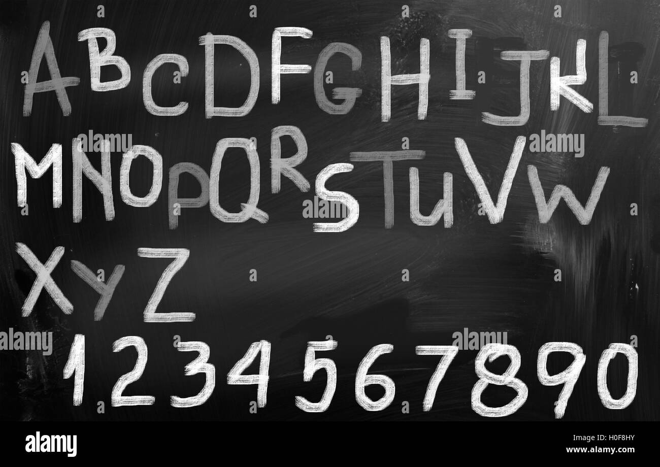 Kids alphabet classroom hi-res stock photography and images - Alamy