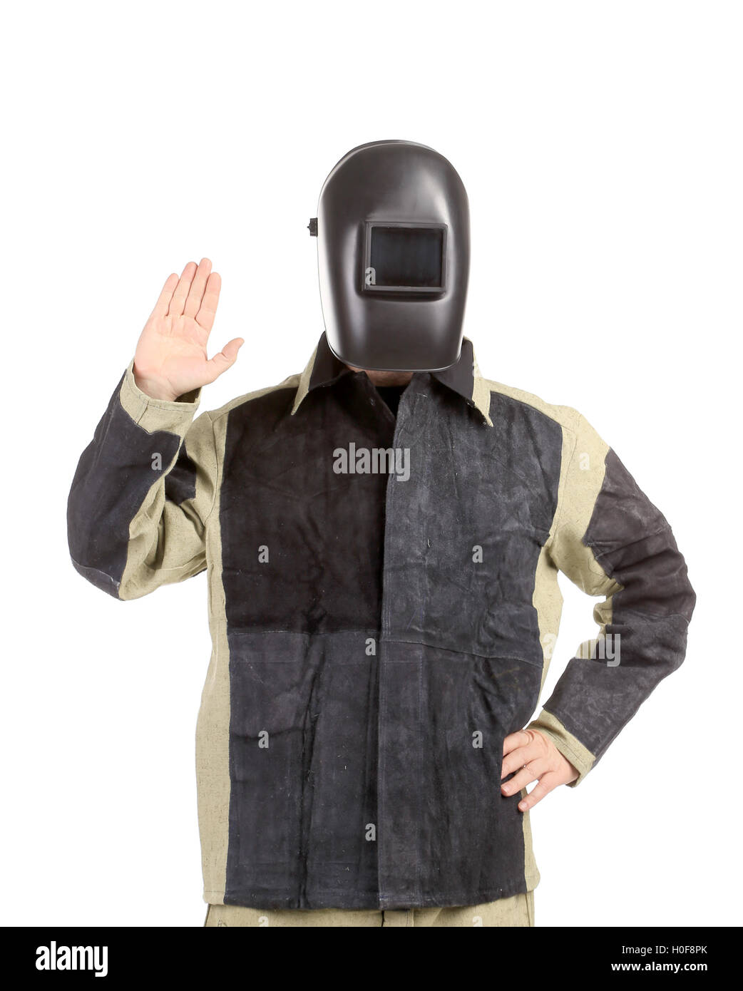 Confident welder in the mask Stock Photo - Alamy