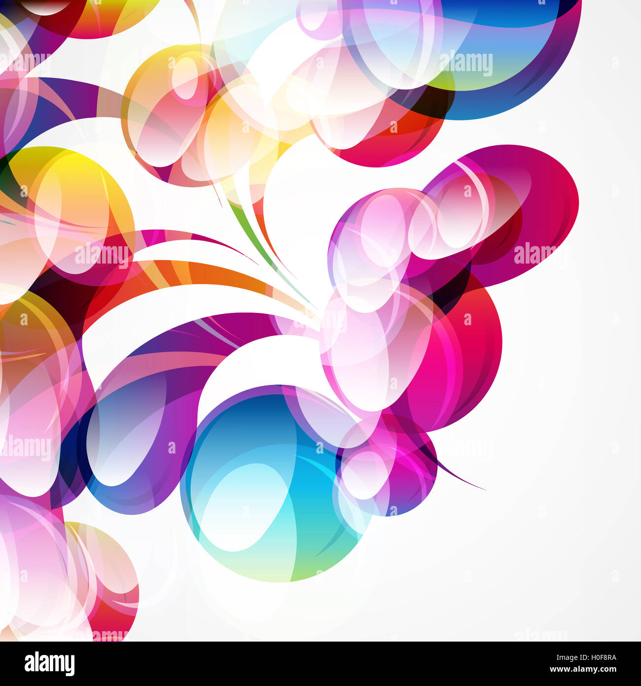 Abstract colorful arc-drop background. Vector Stock Photo - Alamy