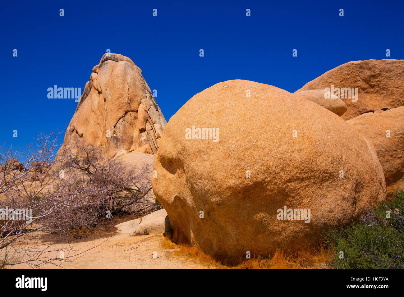 Joshua Tree National Park Intersection rock California Stock Photo - Alamy
