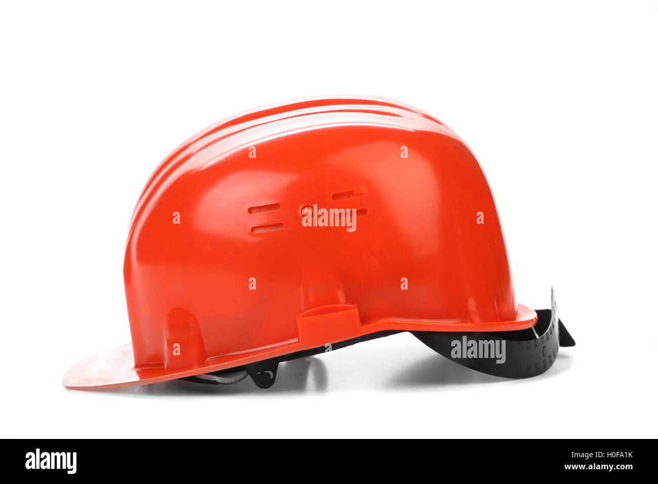 Red hard hat Stock Photo - Alamy