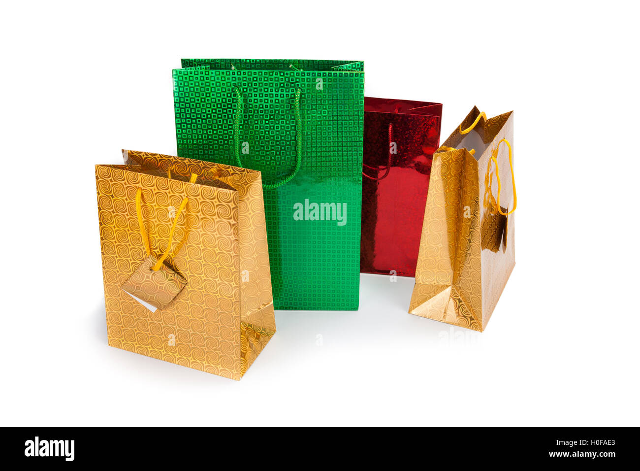 Four gift Bags Stock Photo - Alamy