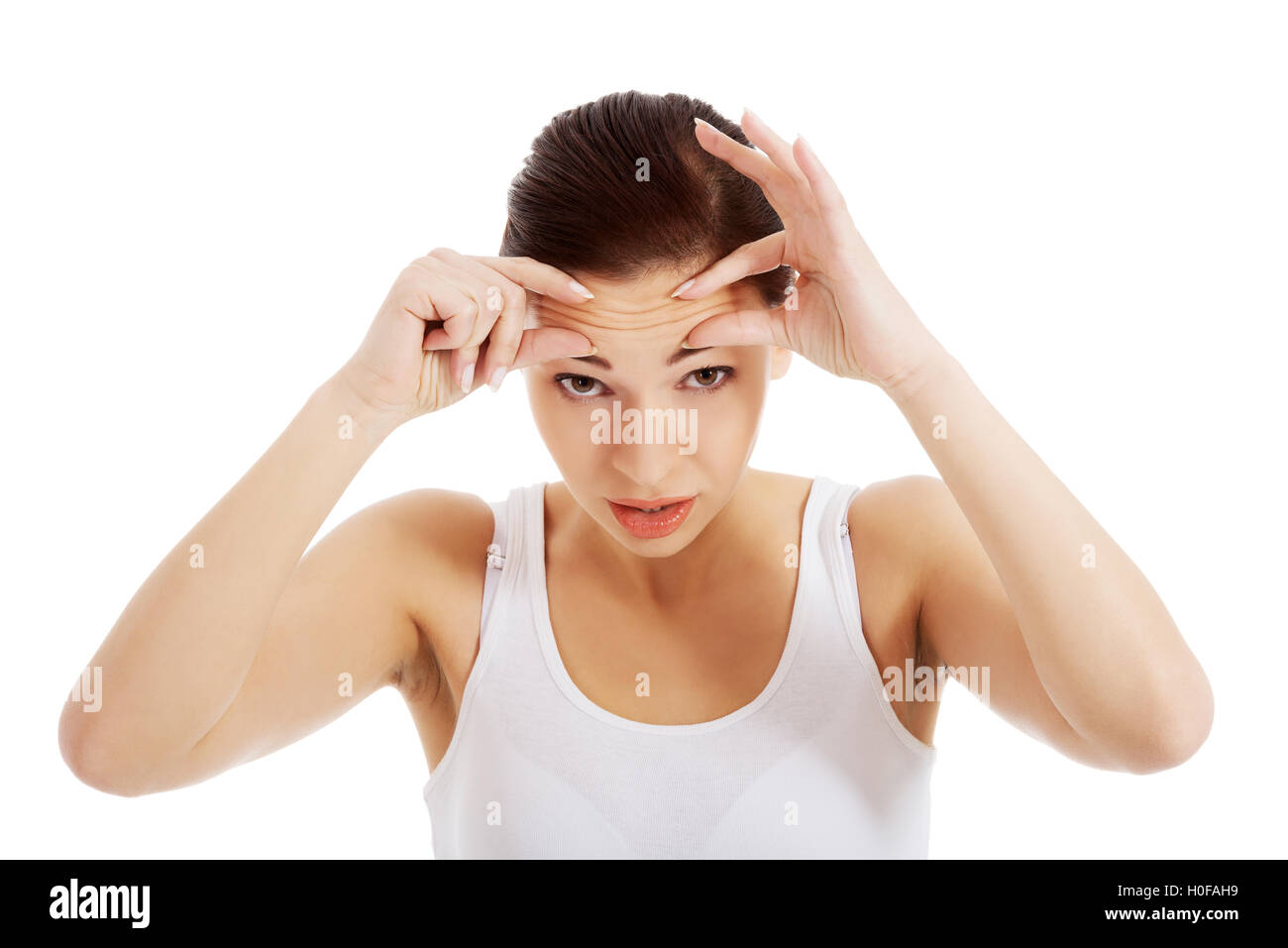 Forehead touch hi-res stock photography and images - Alamy