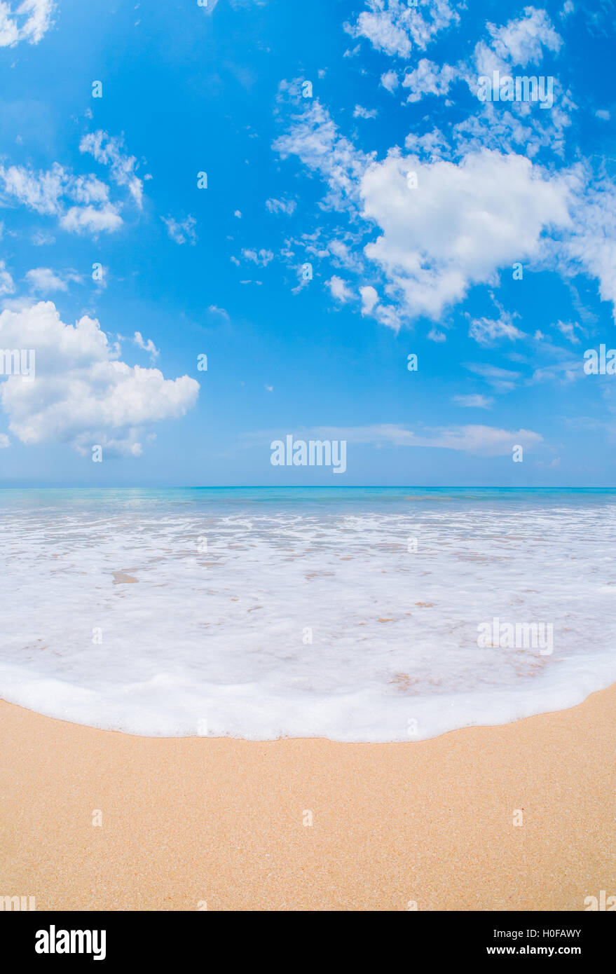 Summer tropical beach landscape Stock Photo - Alamy