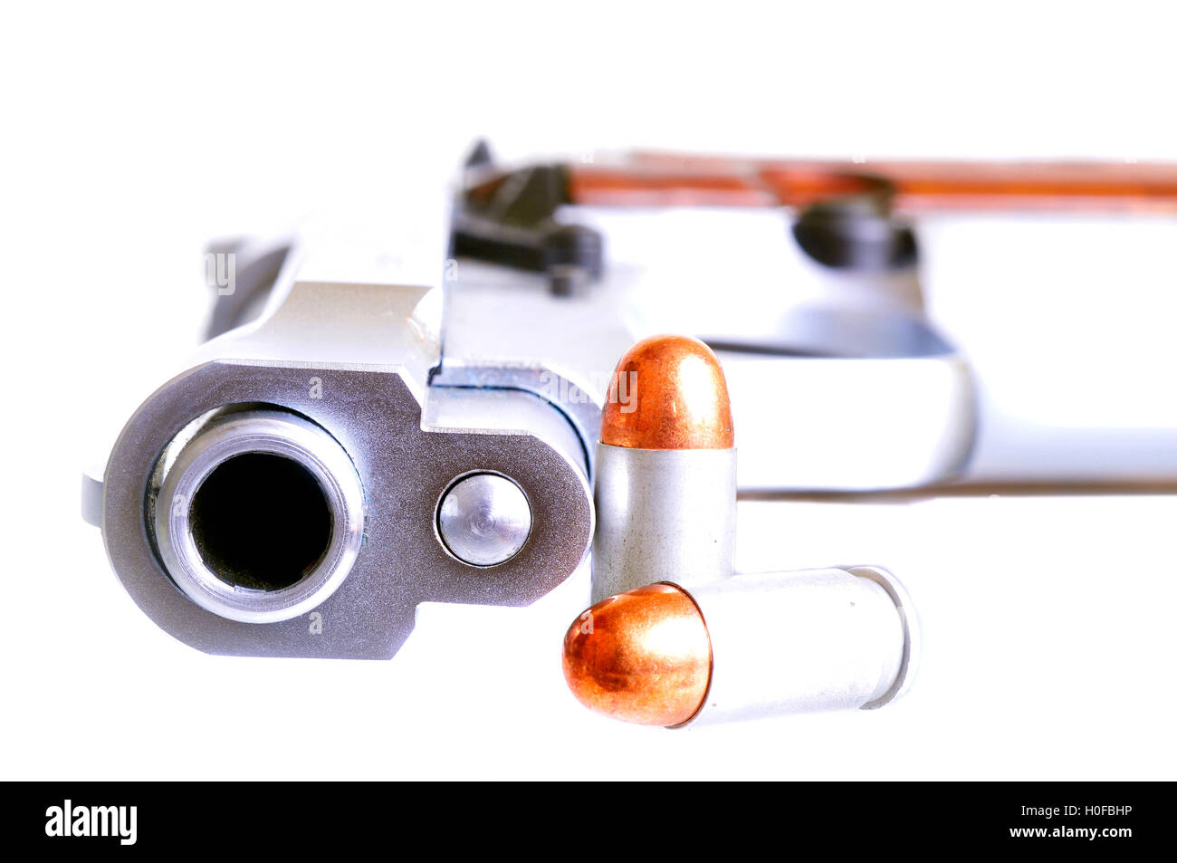 Gun and Bullets Stock Photo - Alamy