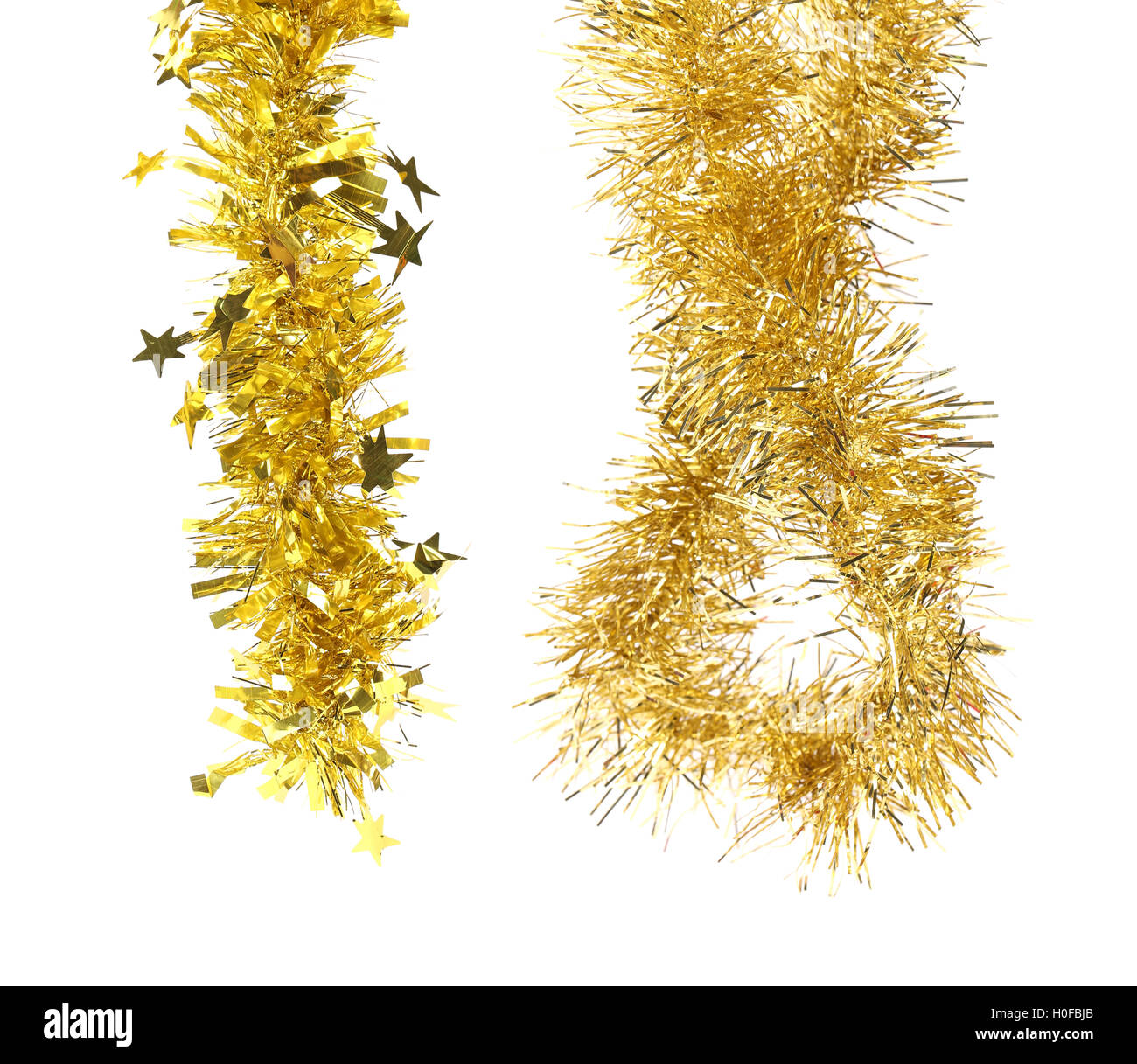 Golden tinsels hi-res stock photography and images - Alamy