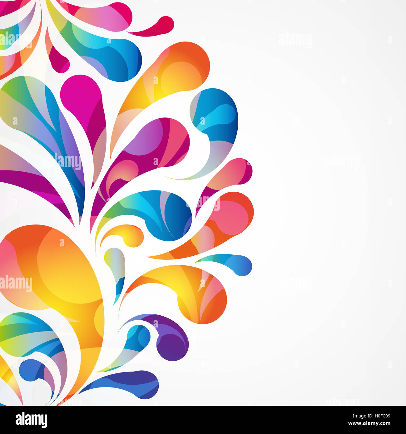 Abstract colorful arc-drop background. Vector Stock Photo - Alamy