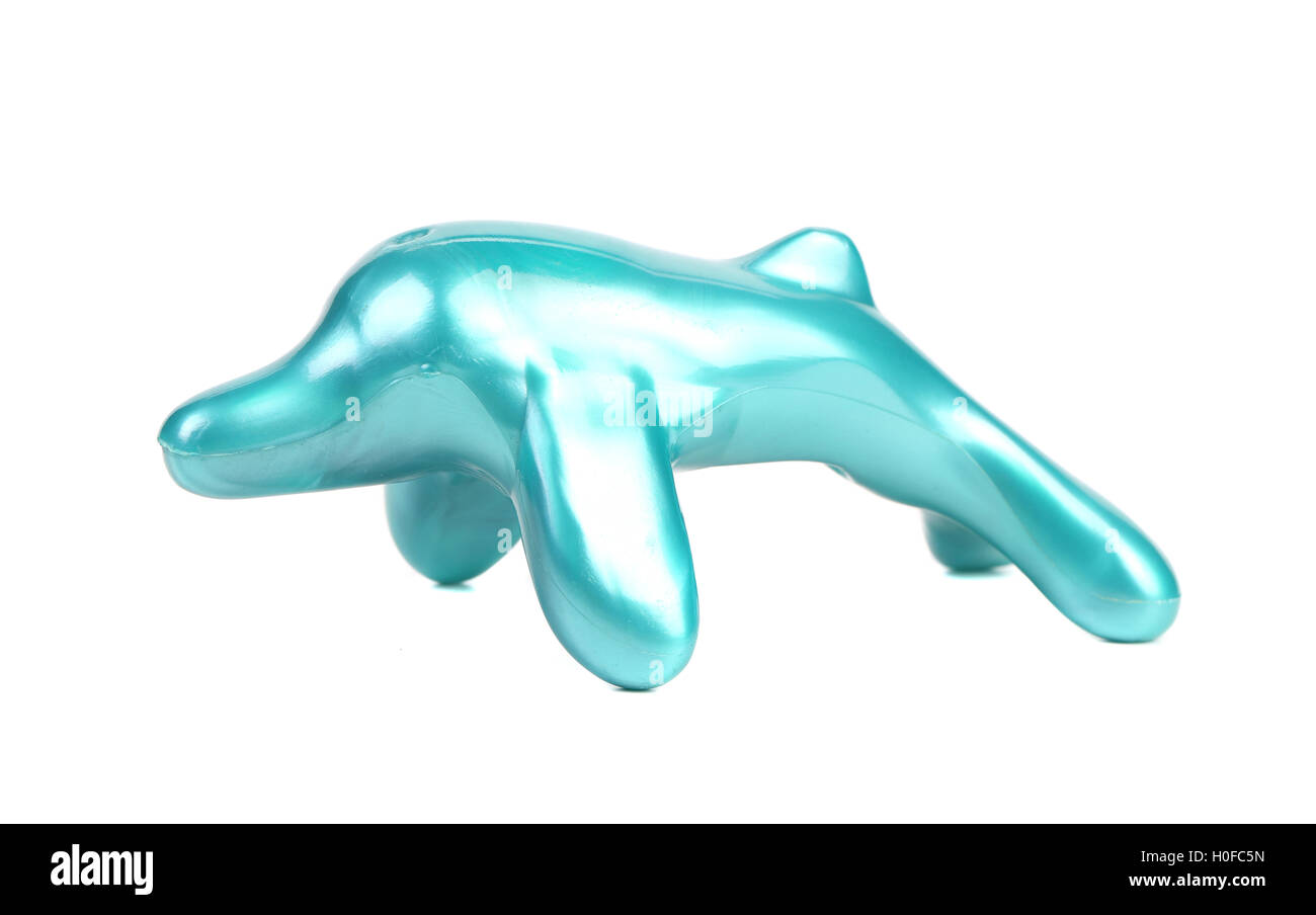 Inflatable toy blue dolphin Stock Photo - Alamy