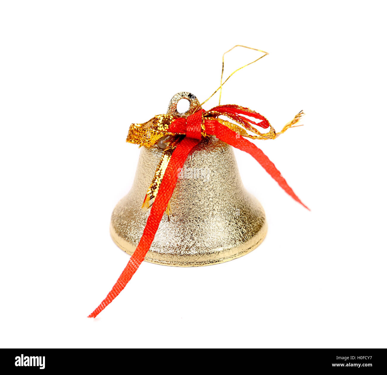 Close up of silver jingle bell Stock Photo - Alamy