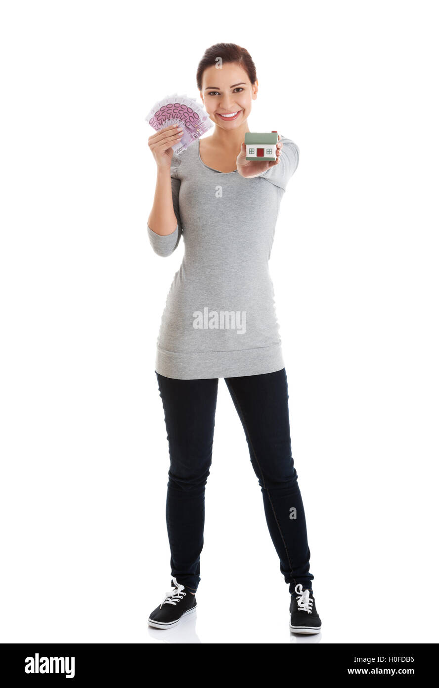 Beautiful adult female financial Cut Out Stock Images & Pictures - Alamy