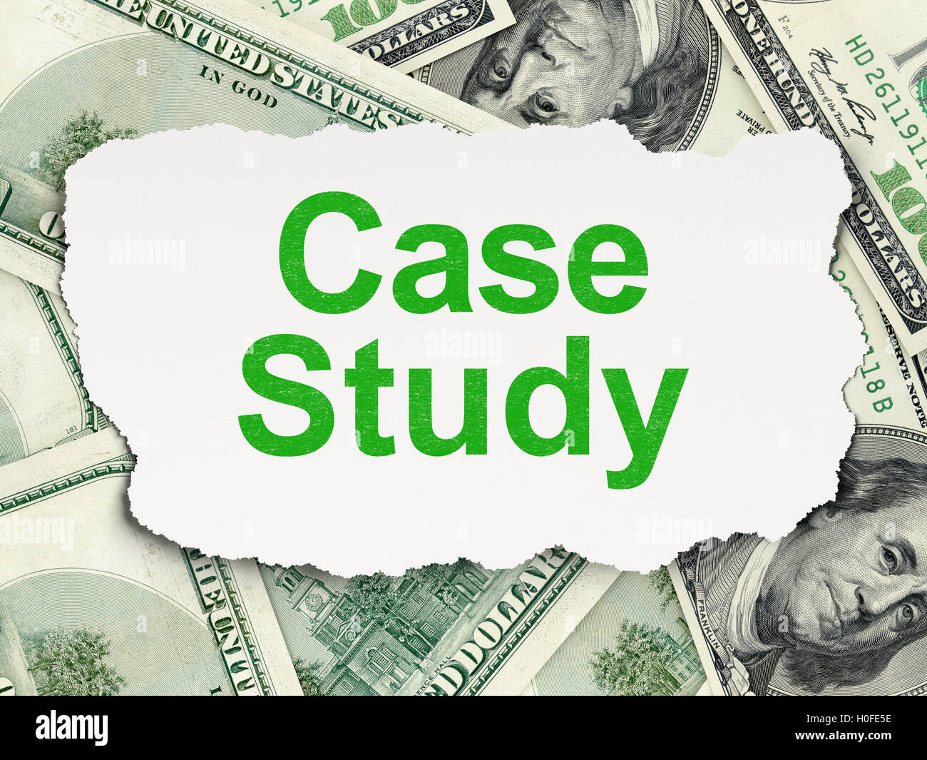 Education concept: Case Study on Money background Stock Photo - Alamy