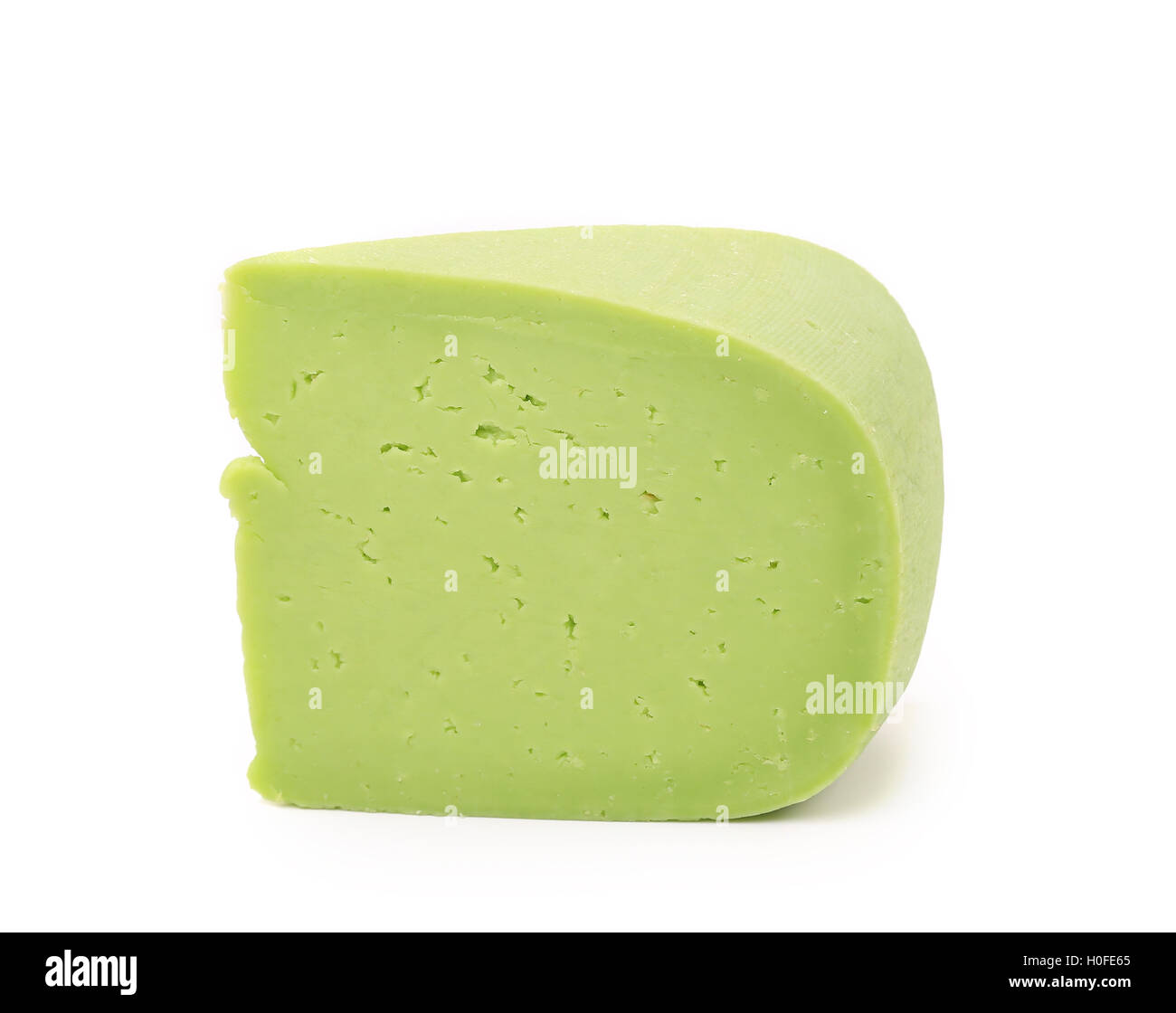 Piece of cheese wasabi Stock Photo - Alamy
