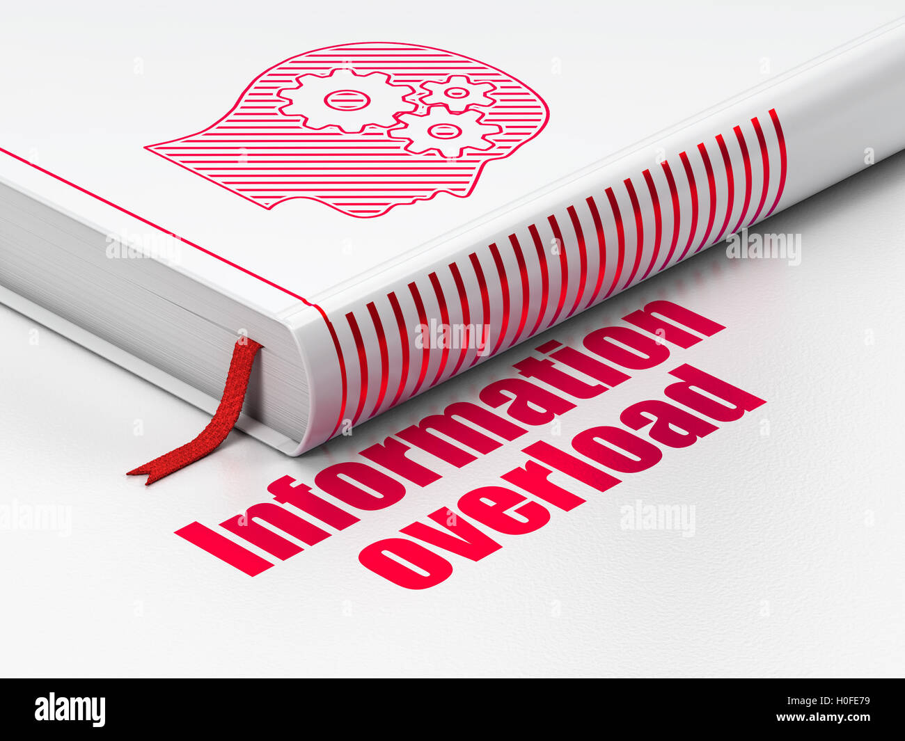 Information concept: book Head With Gears, Information Overload on ...