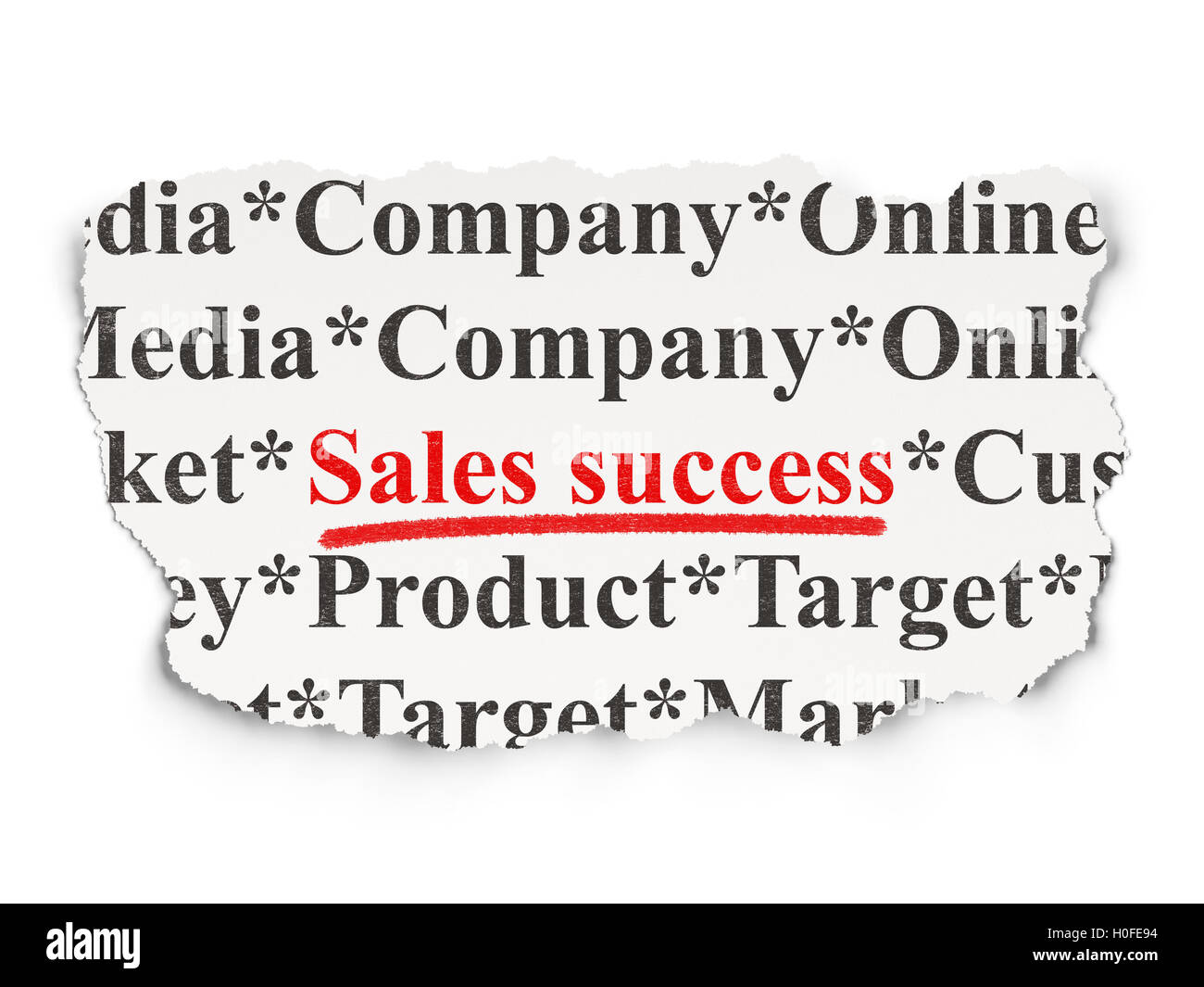 Marketing concept: Sales Success on Paper background Stock Photo - Alamy