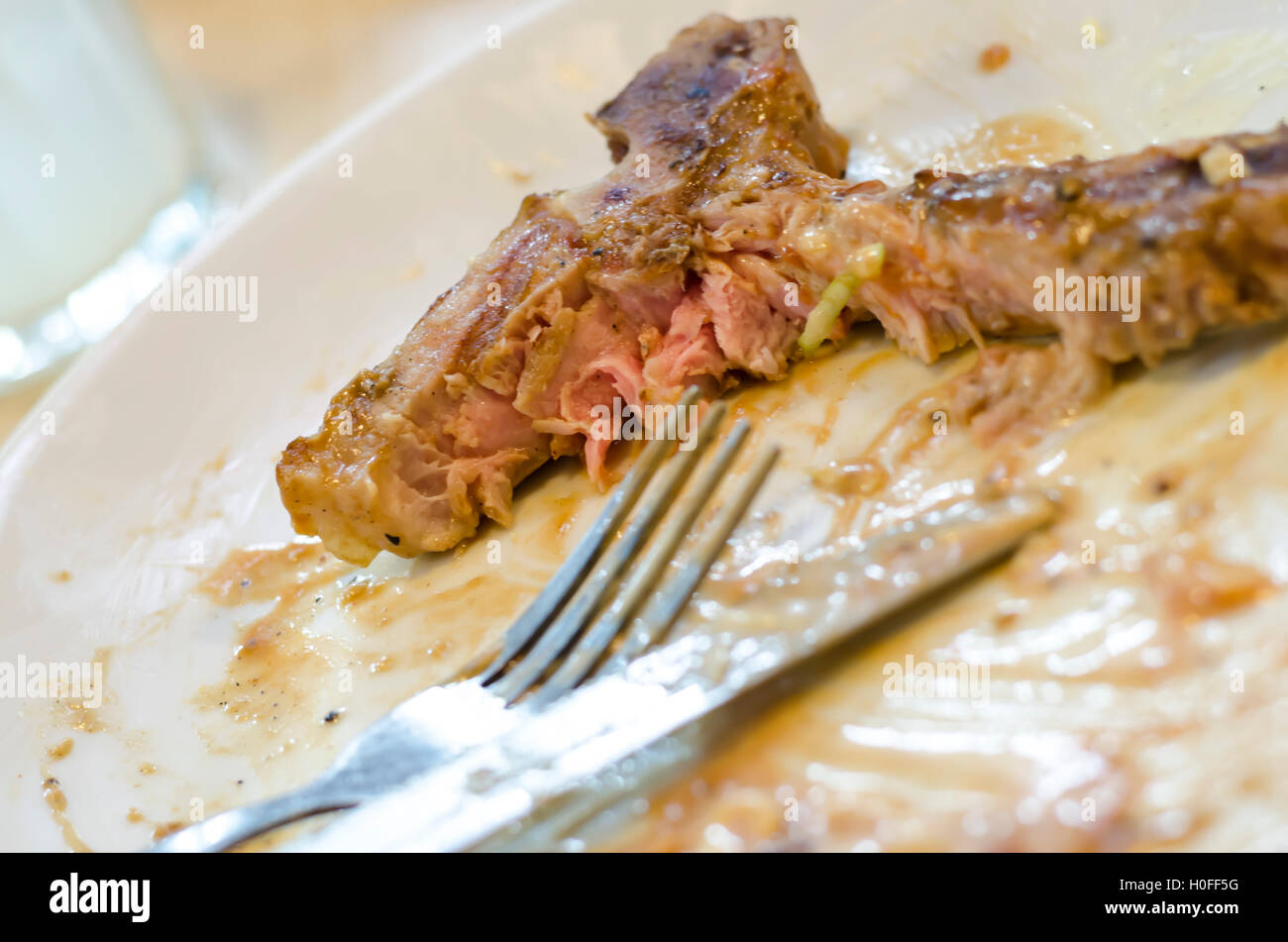 after ate steak Stock Photo - Alamy