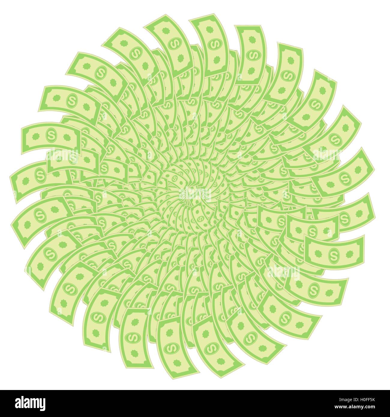 Paper Dollars. American Banknotes. US Currency Stock Vector Image & Art ...