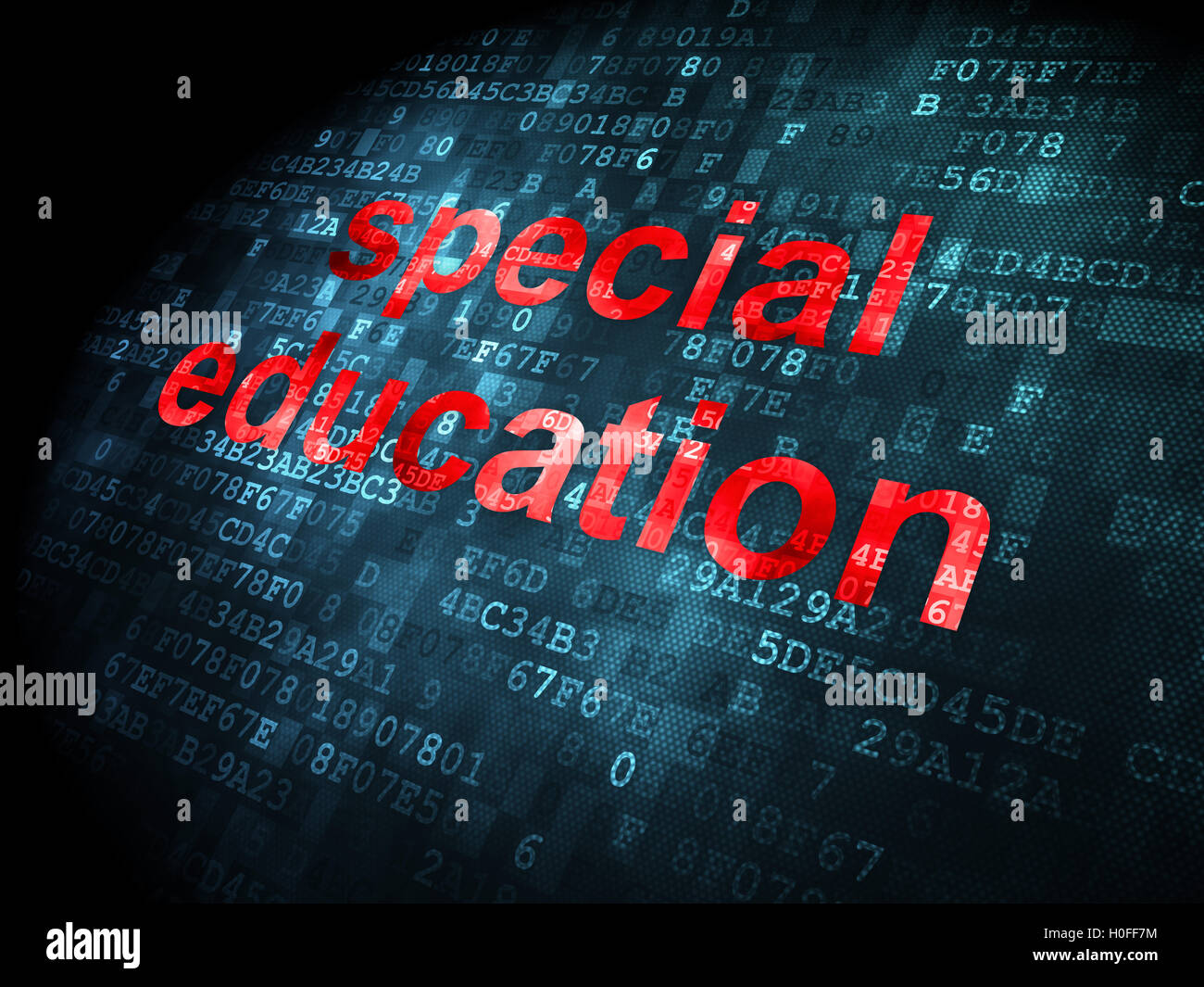 Education concept: Special Education on digital background Stock Photo ...